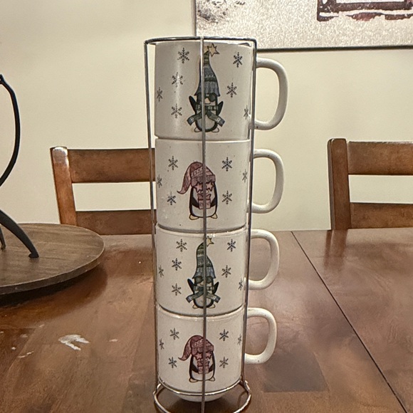peppermint pine | Dining | Festive Penguin Stackable Mugs Set | Poshmark